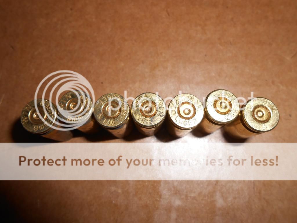 Near max load with low pressure signs? 124gr 9mm LRN - The Firing Line ...